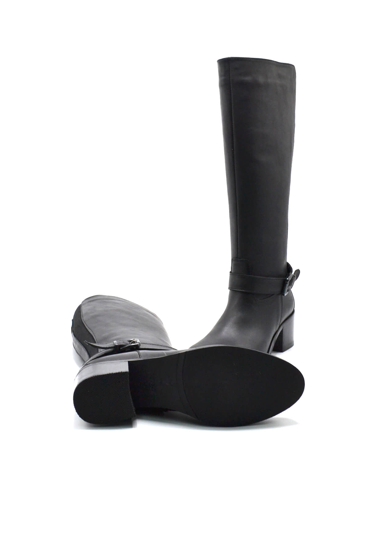 Kadın Topuklu Deri Çizme Siyah 1950912K | Venüs Ayakkabı